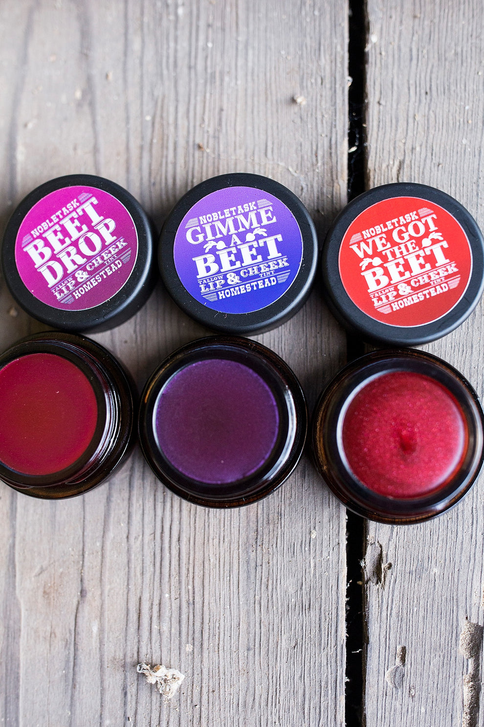 Tallow Lip & Cheek Tint - Beet Bundle – nobletaskhomestead